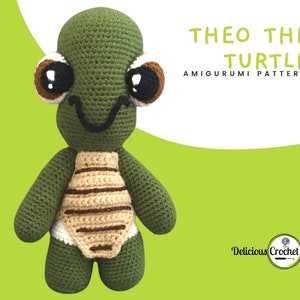 Amigurumi Pattern Crochet Turtle Tortoise With Removable Shell ...