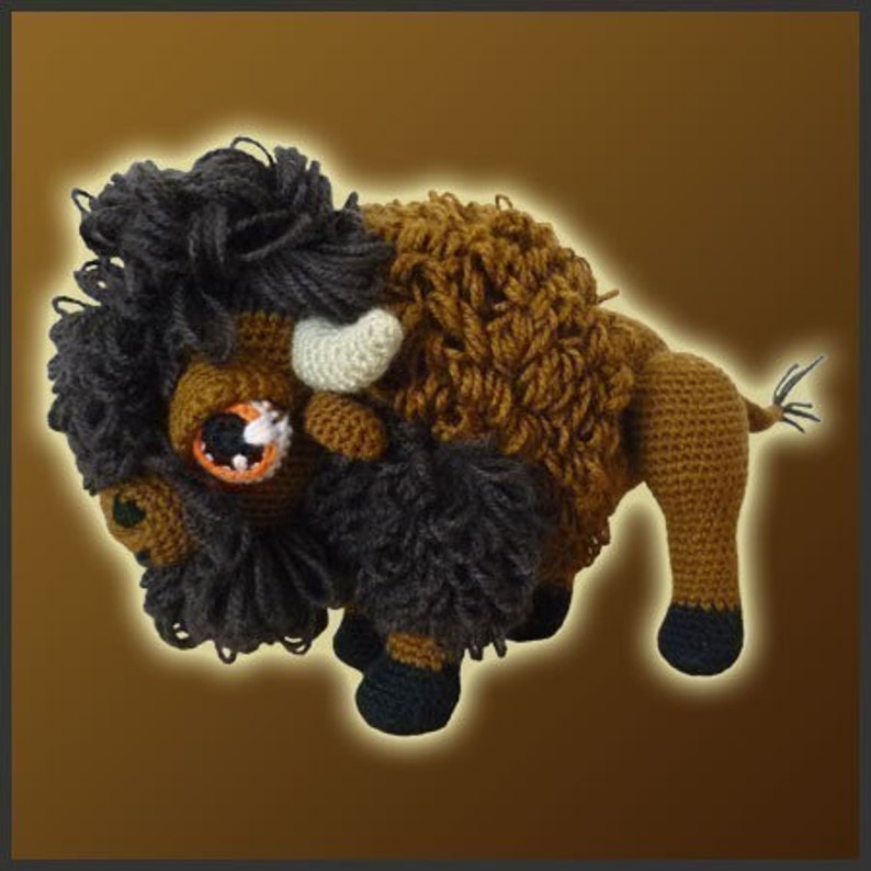 Amigurumi Pattern Crochet American Bison Buffalo DIY Instant - Etsy