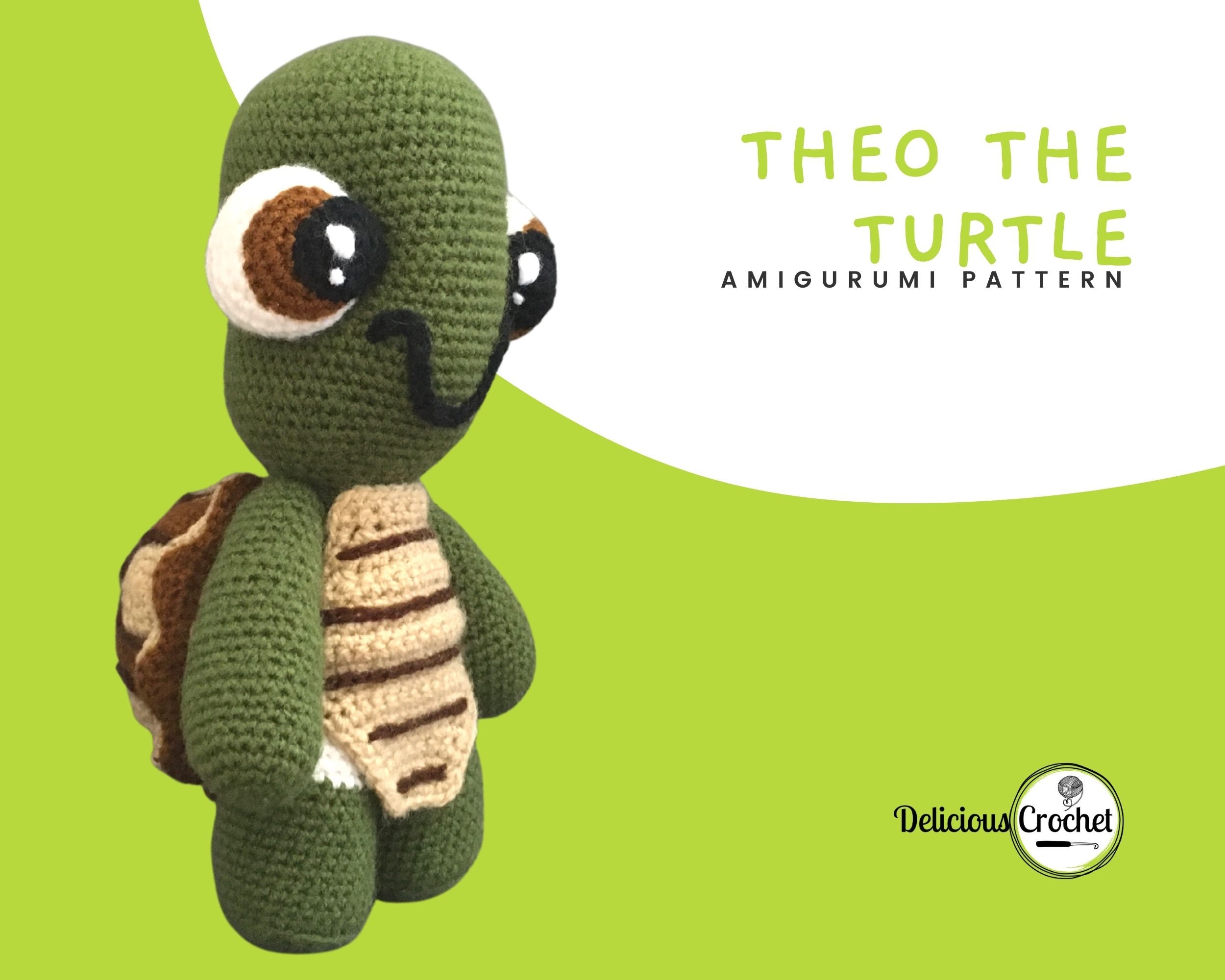Amigurumi Pattern Crochet Turtle Tortoise With Removable Shell - Etsy