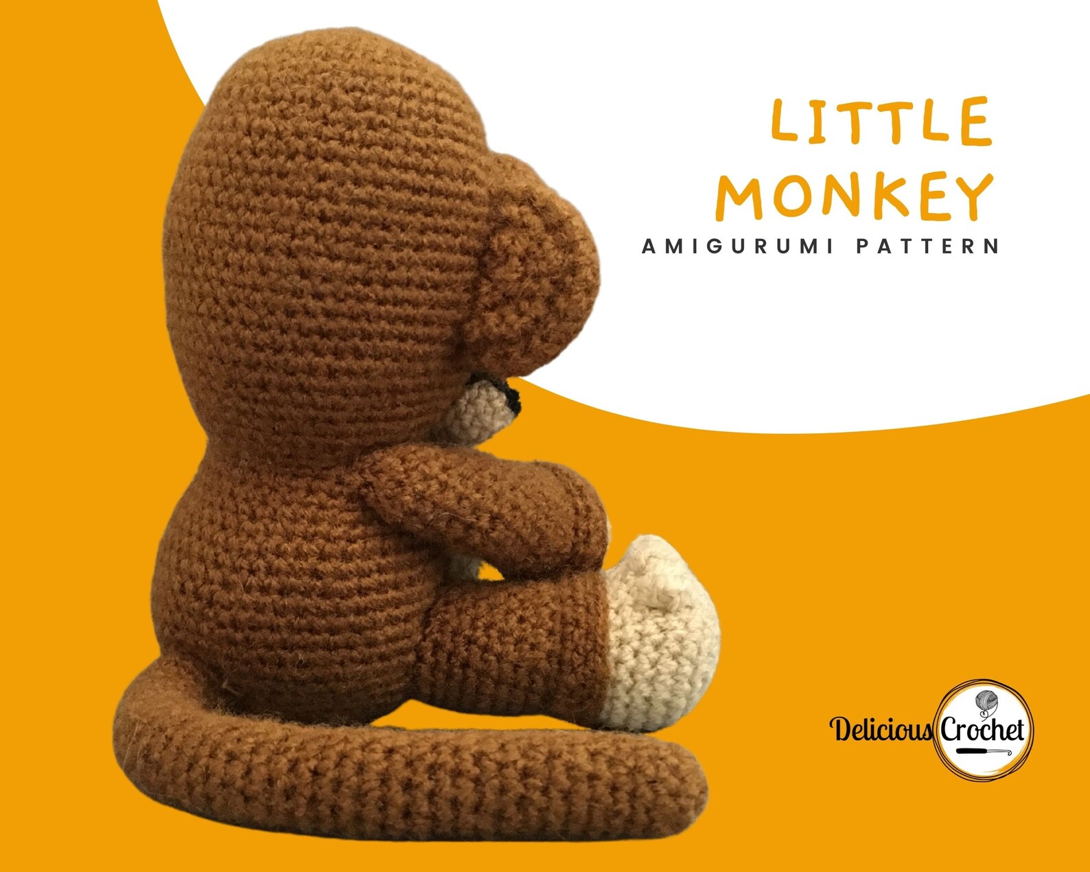 Amigurumi Pattern Crochet Monkey Chimpanzee Ape Animal Doll Toy PDF ...