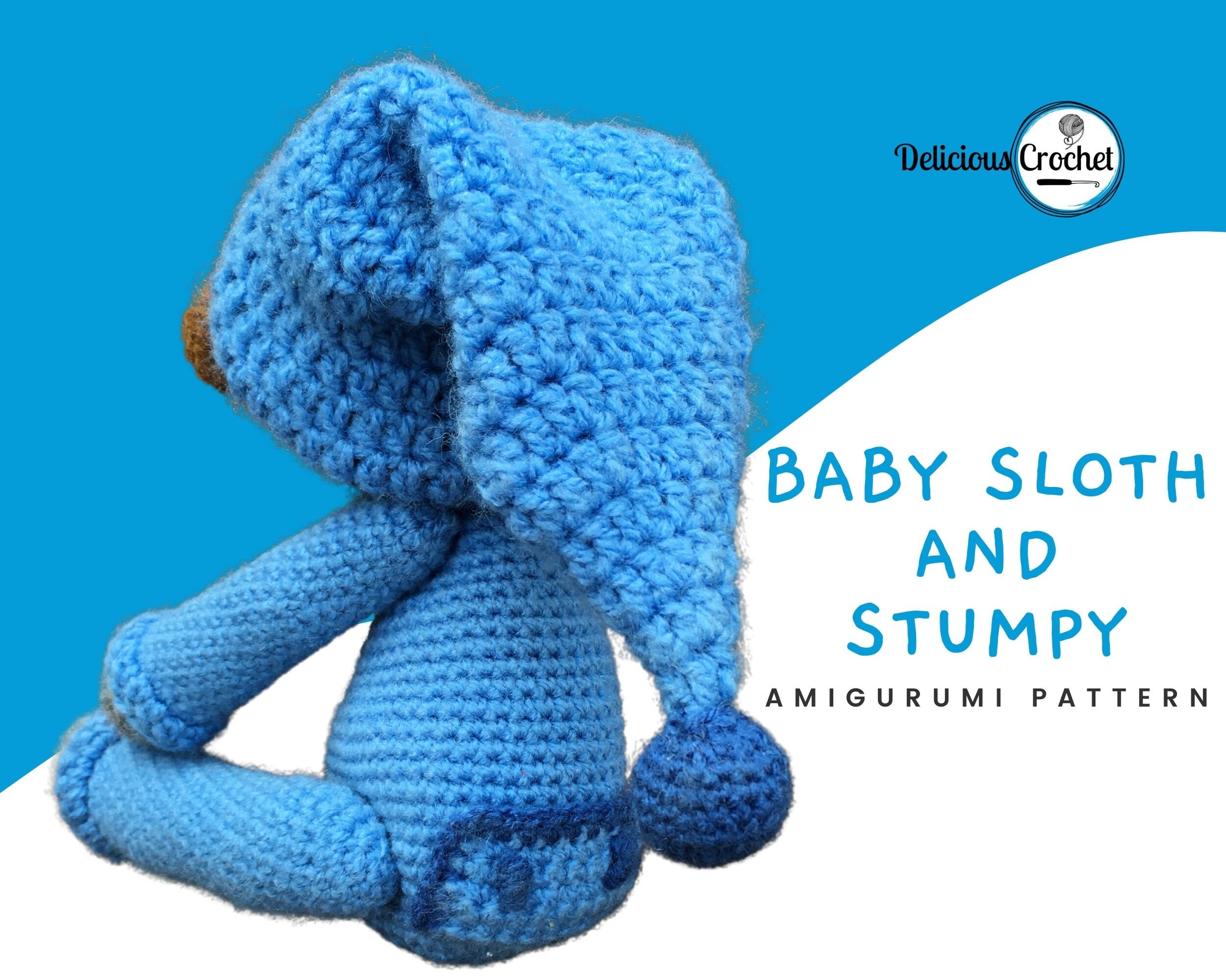 Amigurumi Pattern Crochet Baby Sloth and Stumpy Doll Animal | Etsy