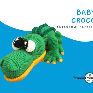 Amigurumi Pattern Crochet Baby Croco Crocodile DIY Instant Digital ...