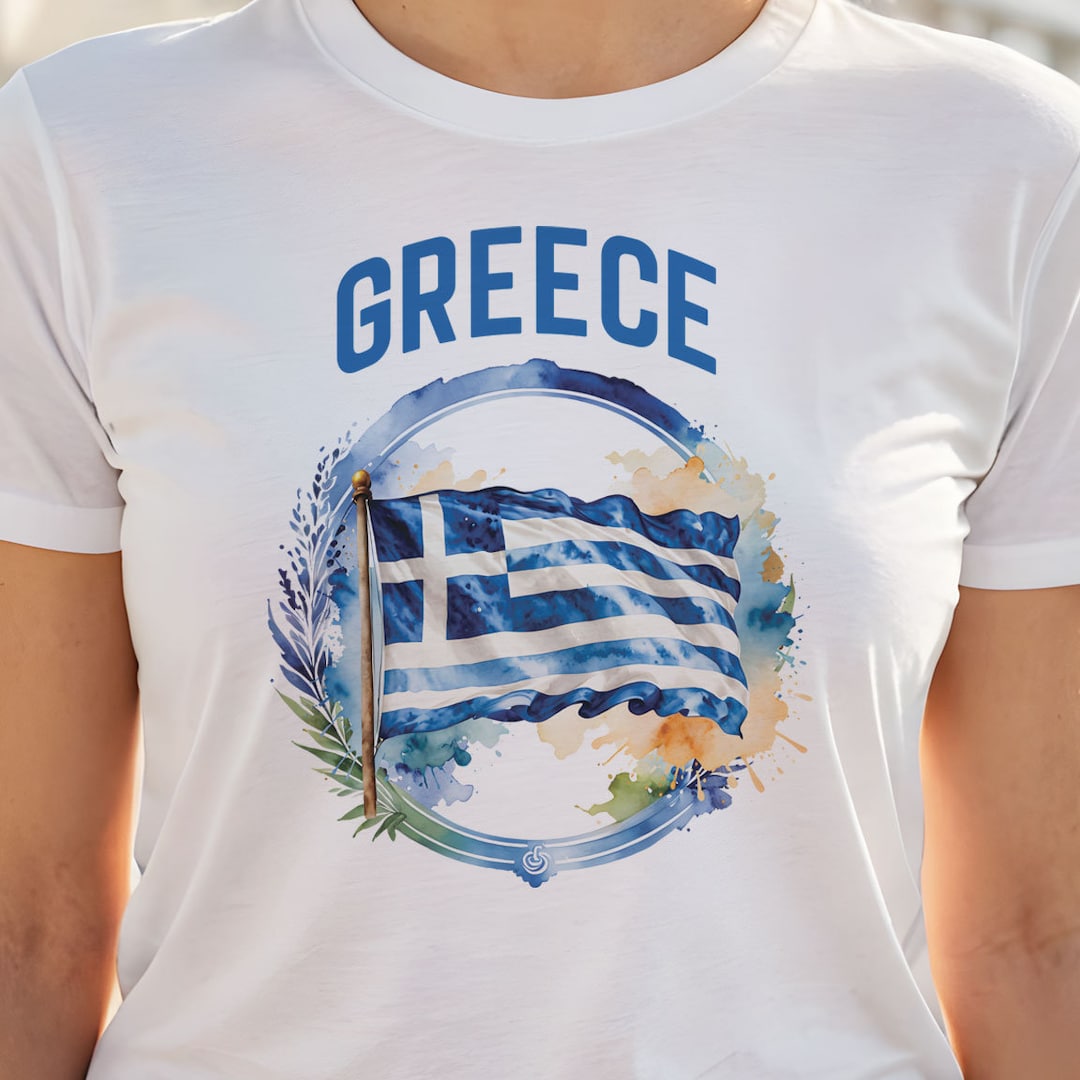 Greece Flag T-shirt, Greek Flag, Unisex Cotton T-shirt up to 5XL - Etsy