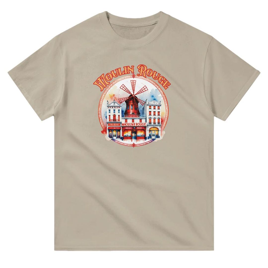 The Moulin Rouge in Paris T-shirt, Moulin Rouge Tee, Travel to Paris ...