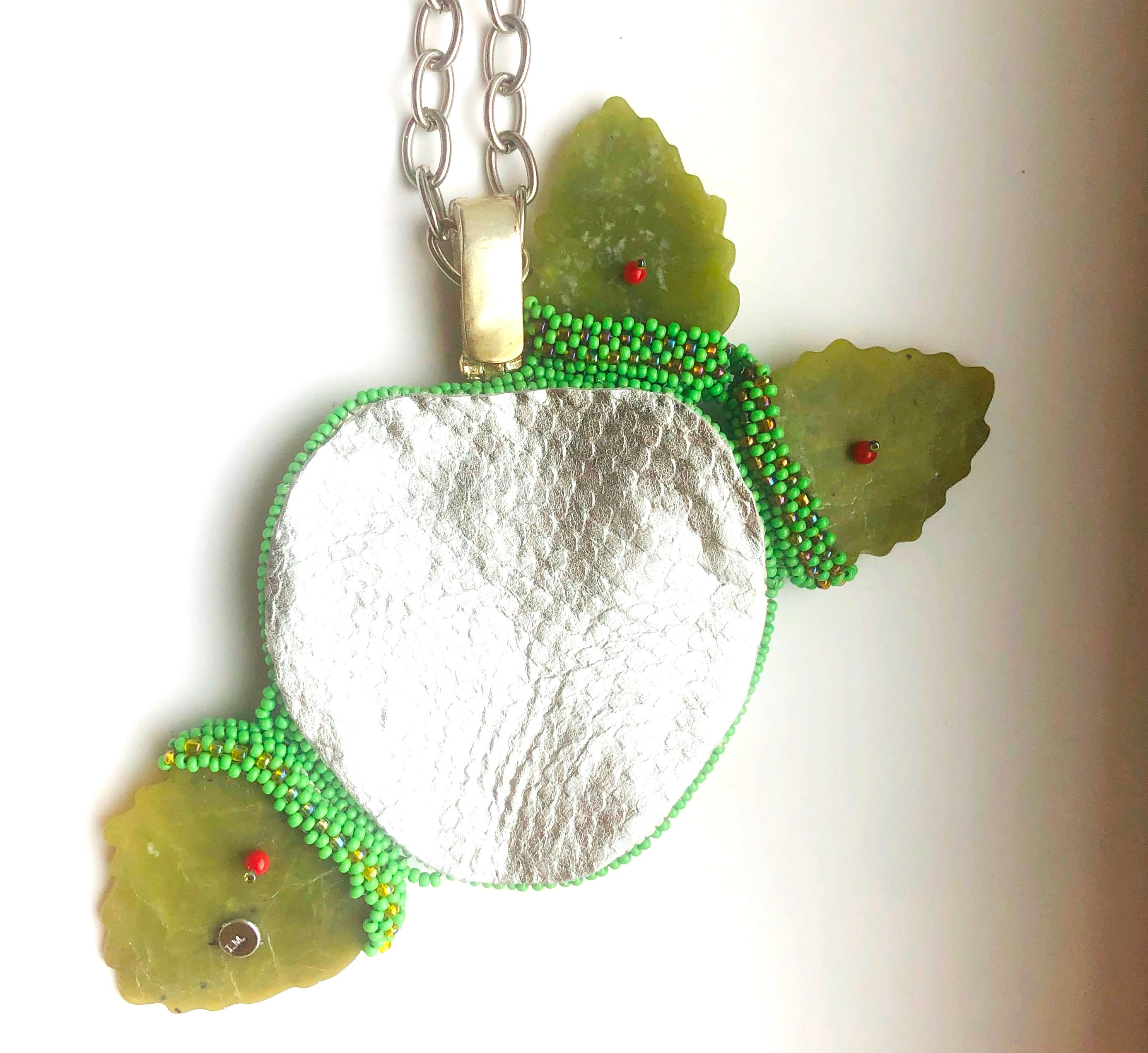 Big Apple Enameled Necklace Architecture of NY City Geometrical ...