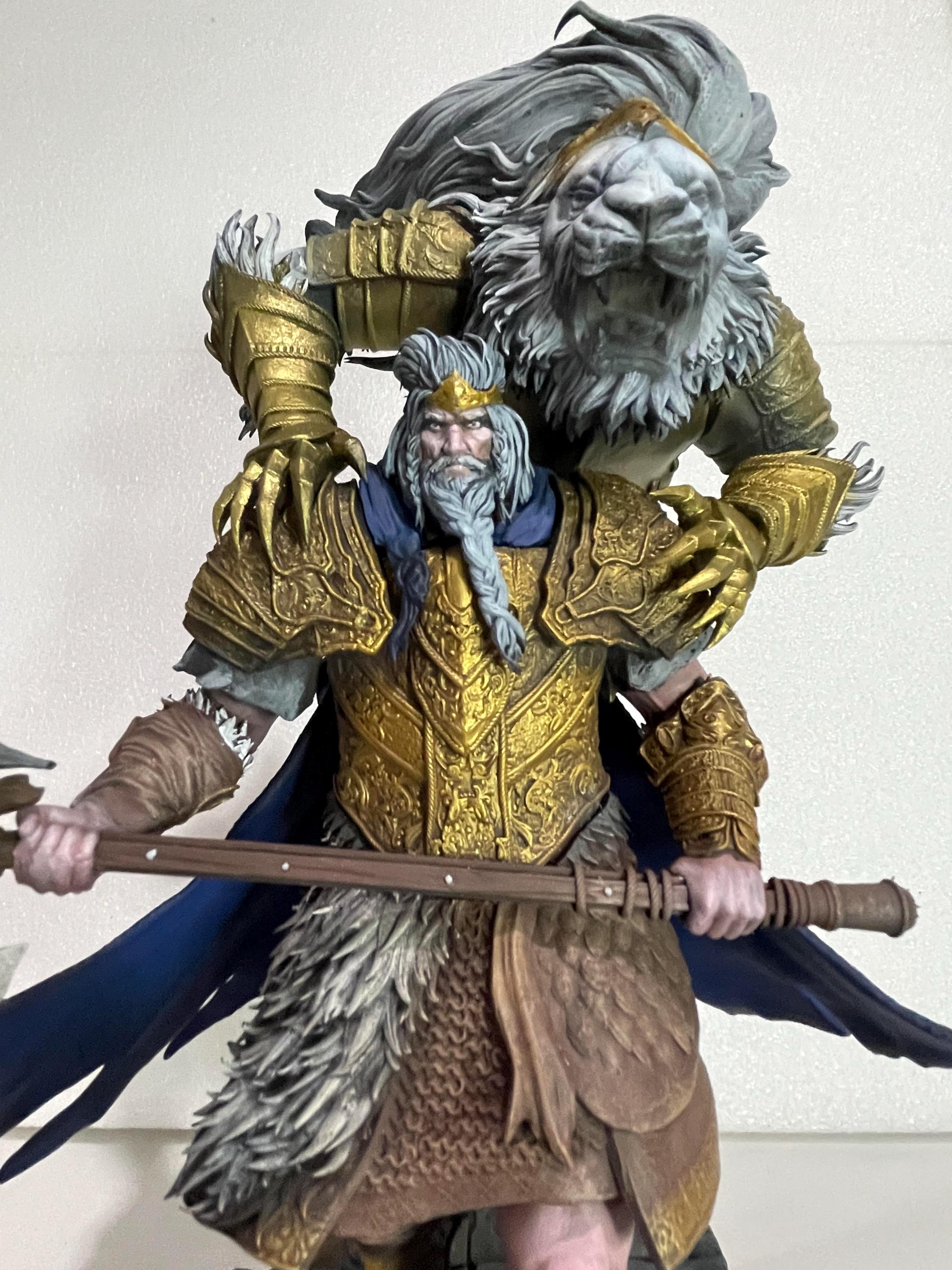 PAINTED Godfrey Elden Ring 35x25cm Premium Resin Sculpture Hand Painted ...