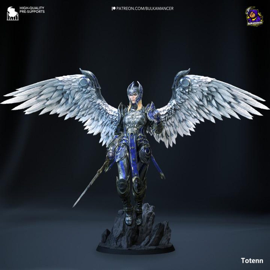 PAINTED Dame Aylin Resplendent Paladin 30x40cm Figure Statue Premium ...
