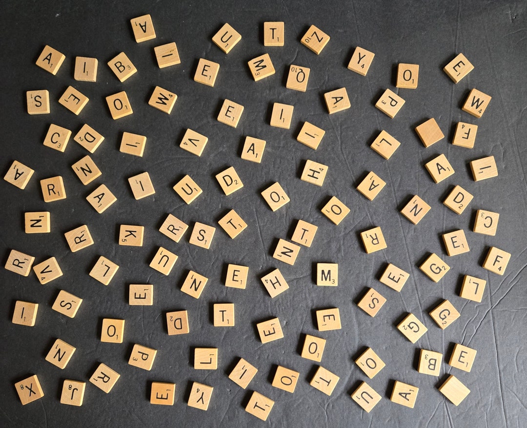 Lot of 100 Vintage Wood Scrabble Letters for Crafting and Decor - Etsy