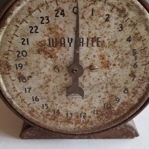 Vintage Rusty Wayrite Hanson 25 Pound Scale Primitive Rustic - Etsy