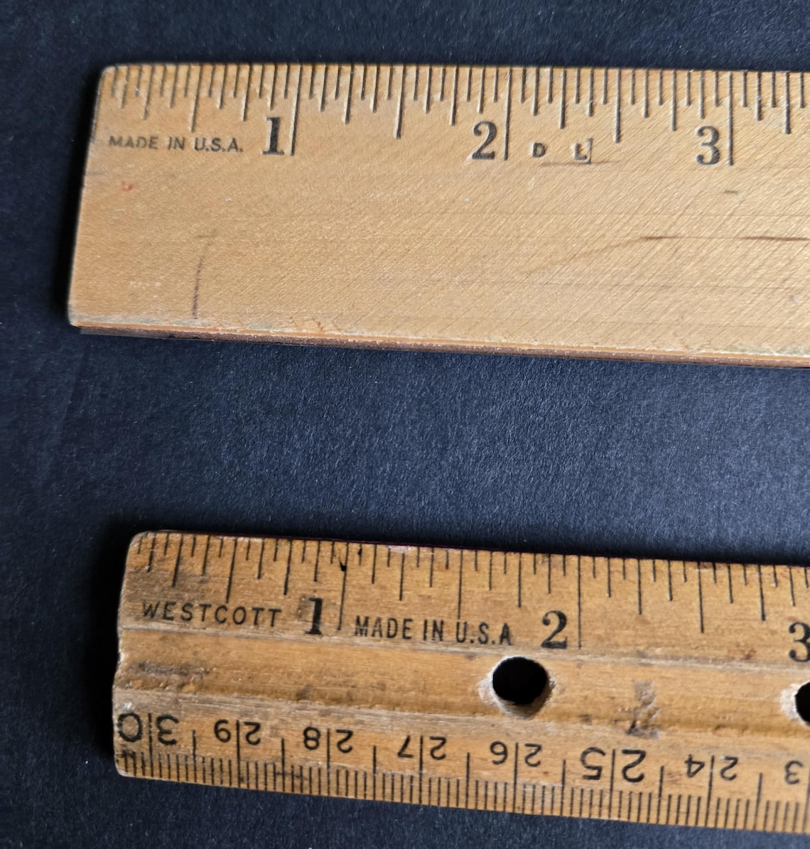 Lot of 6 Vintage Wooden School Rulers 12" Rustic Primitive - Etsy