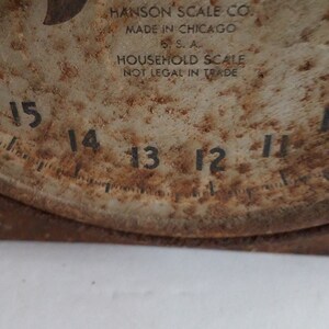 Vintage Rusty Wayrite Hanson 25 Pound Scale Primitive Rustic - Etsy