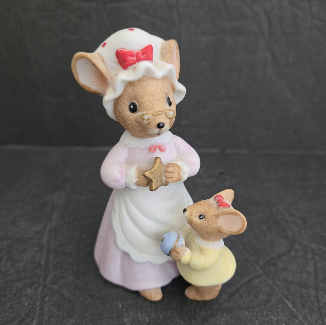 Vintage Enesco Calico Mice Series Bisque Figurine 1983 Retired - Etsy