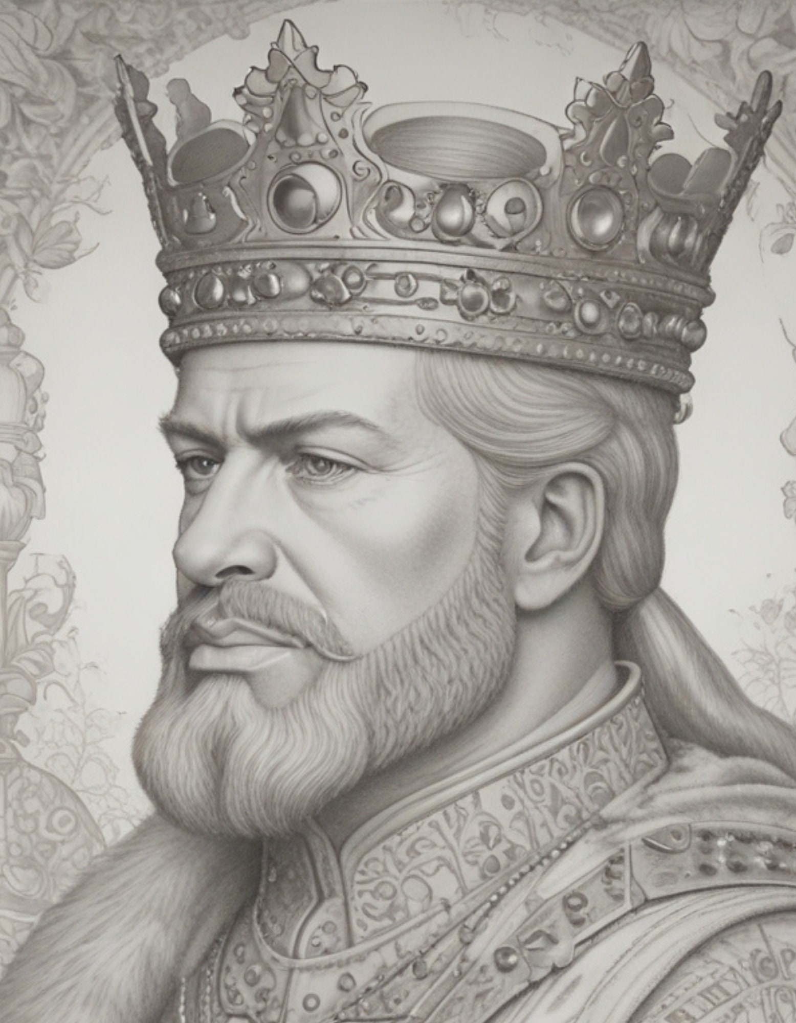 Regal Coloring Adventure: 10 Royal Drawings for Kids - Etsy