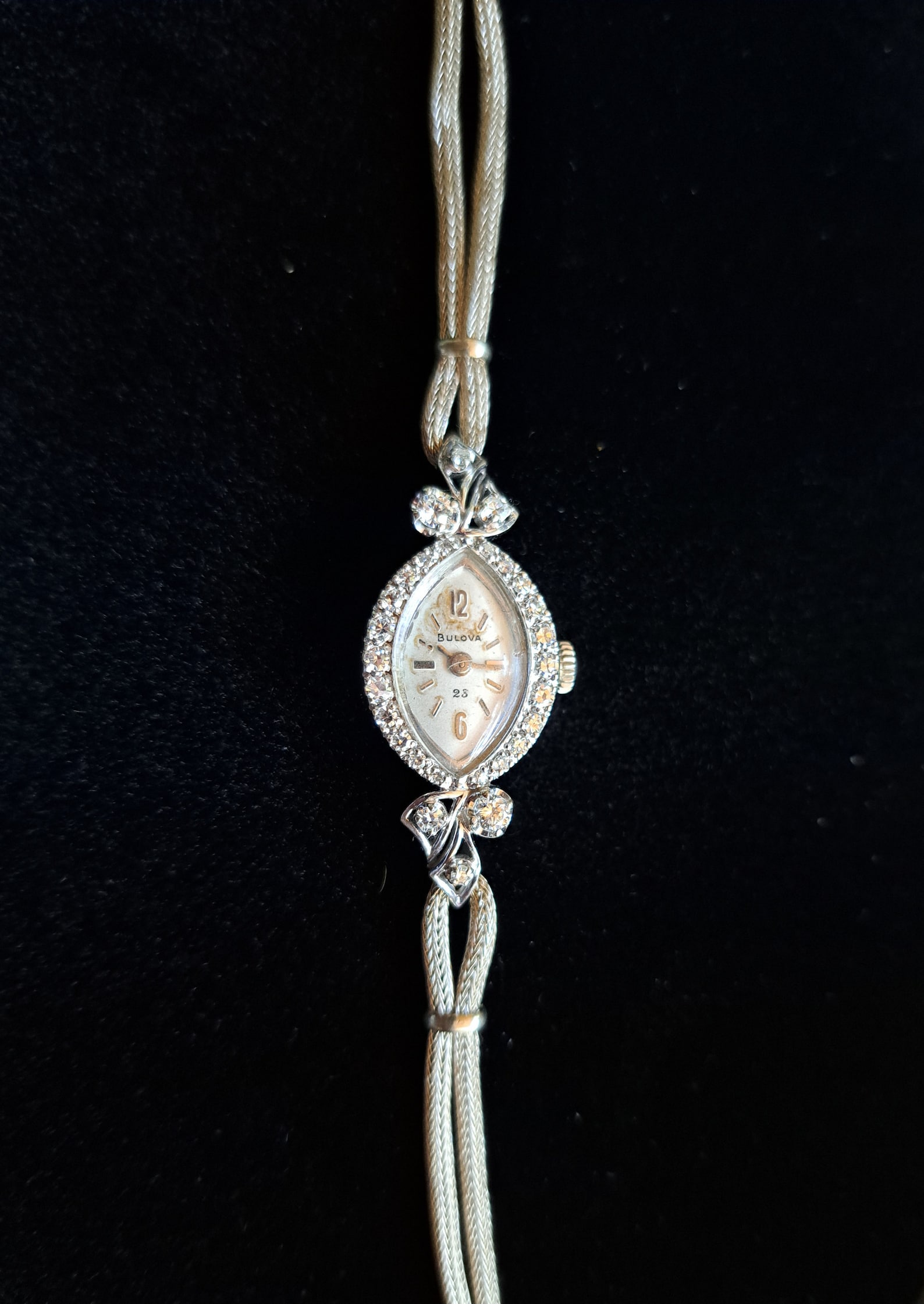 Vintage Bulova 14k White Gold Ladies Wrist Watch - Etsy