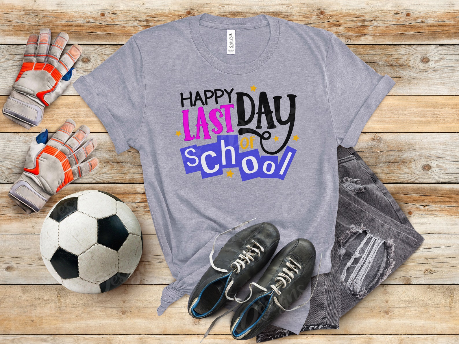 Happy Last Day of School PNG Digital Design, School Clipart for Shirts ...