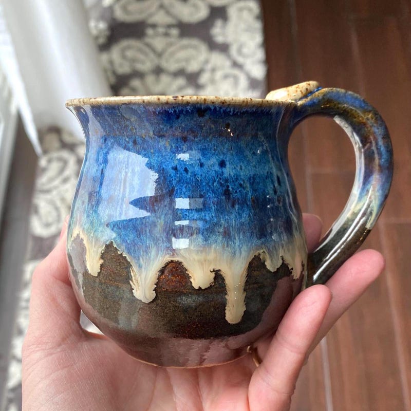 Drippy Glaze Ceramic Cups - Etsy