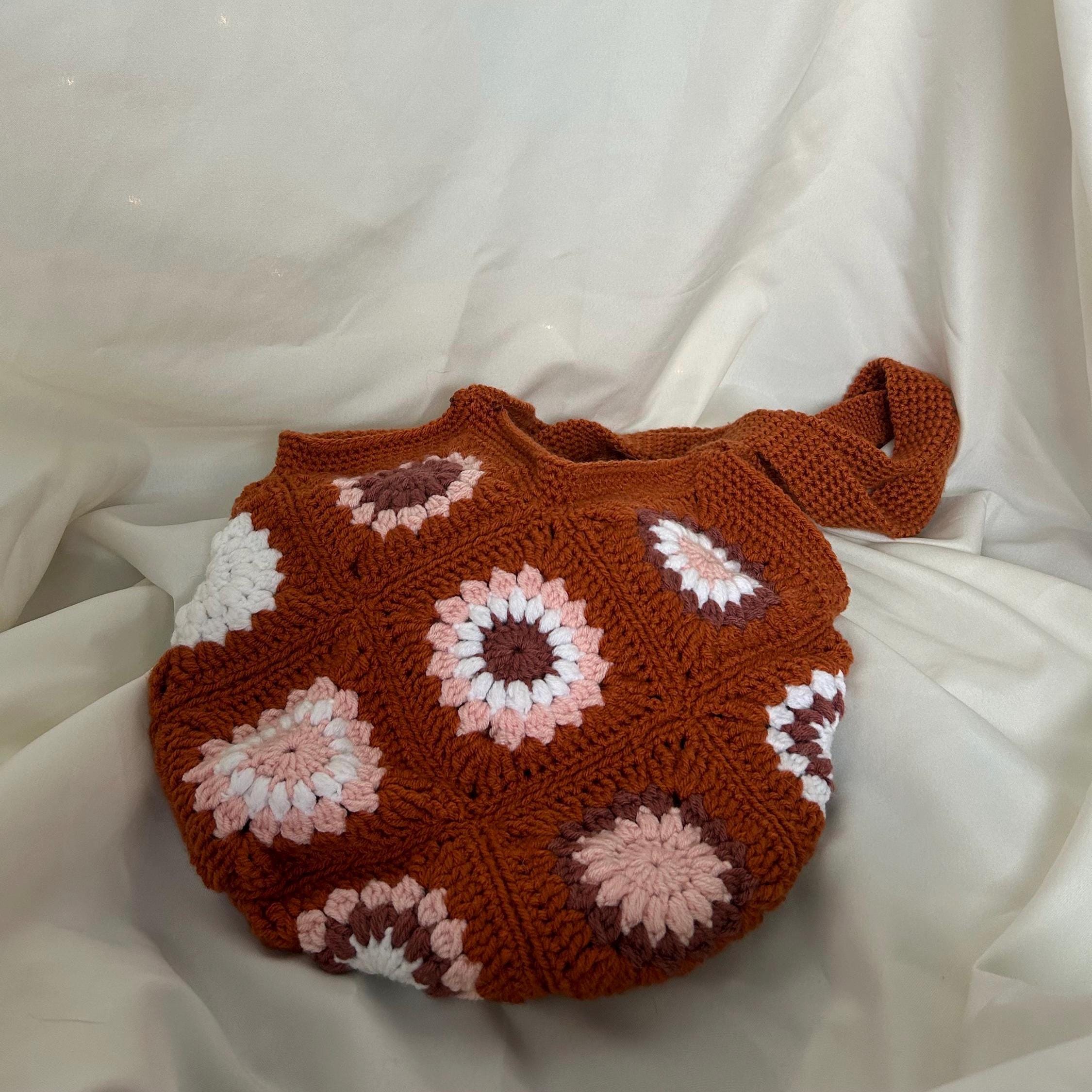 Crochet Granny Square Tote Bag - Etsy