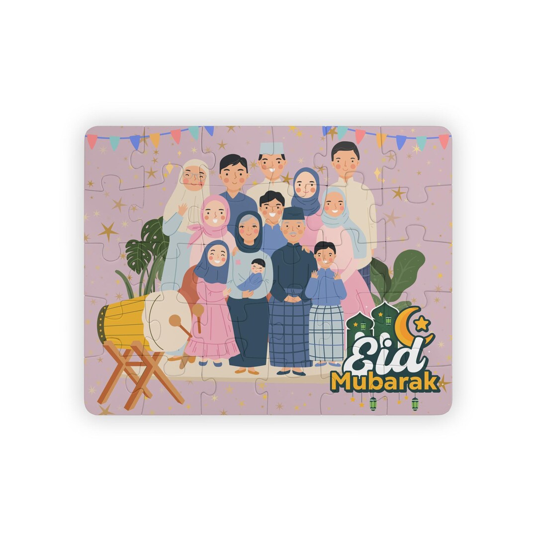Eid Mubarak Kids' Puzzle, 30-piece Family Celebration, Fun Learning ...