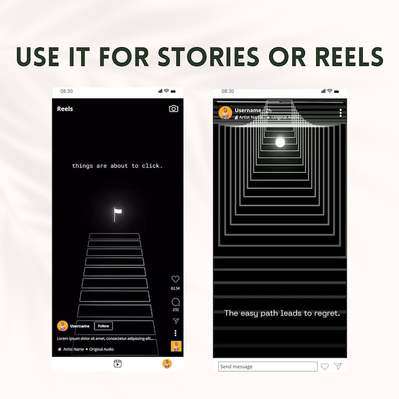 Minimalist Visuals Explaining Video Bundle, Conceptual Motivational ...