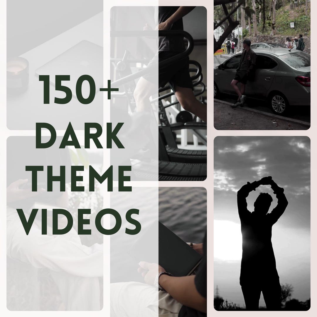 Dark Themed Videos, Dark Aesthetic Reel Templates, Dark Reels ...