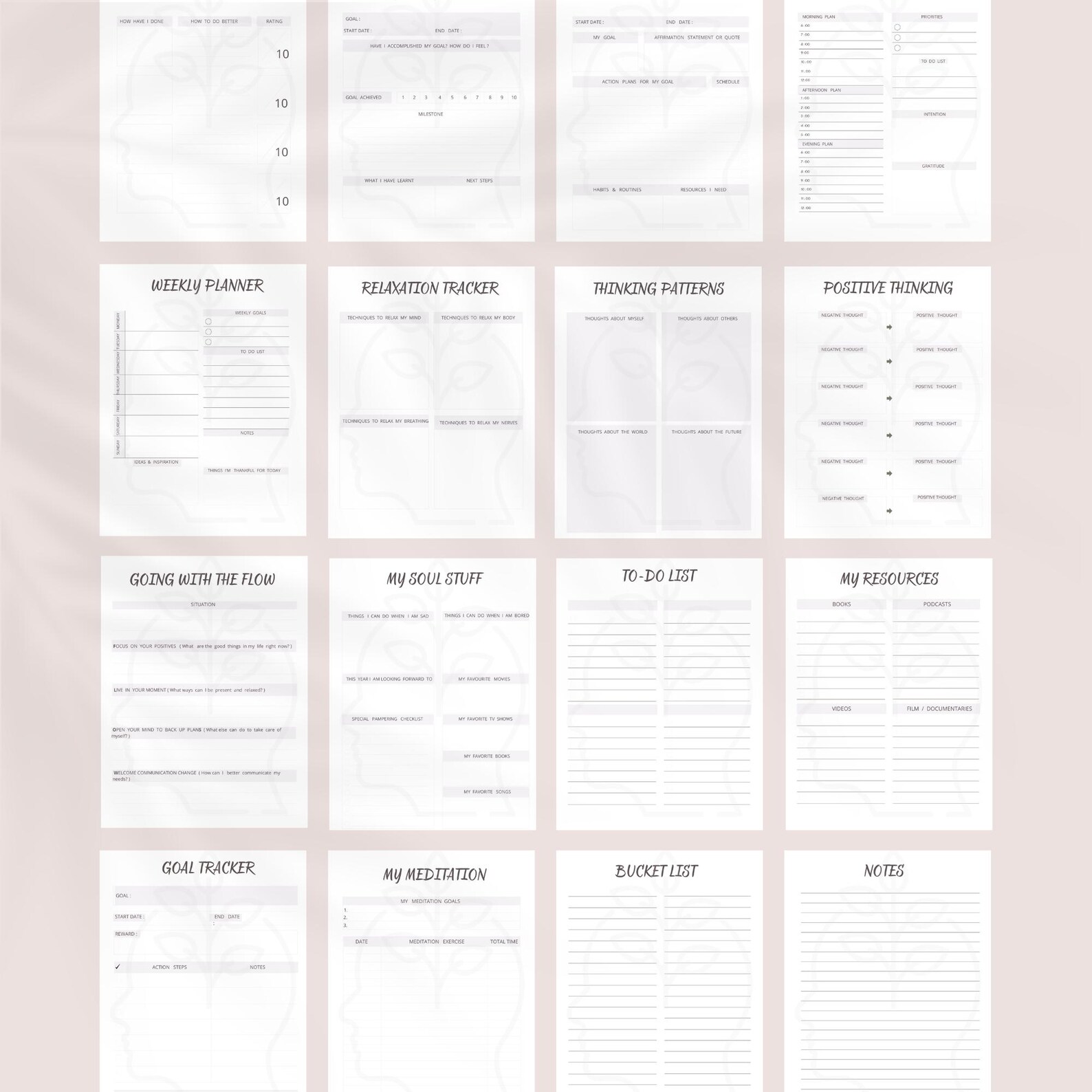 Personal Growth Planner, Success Planner, Personal Development, Goal ...