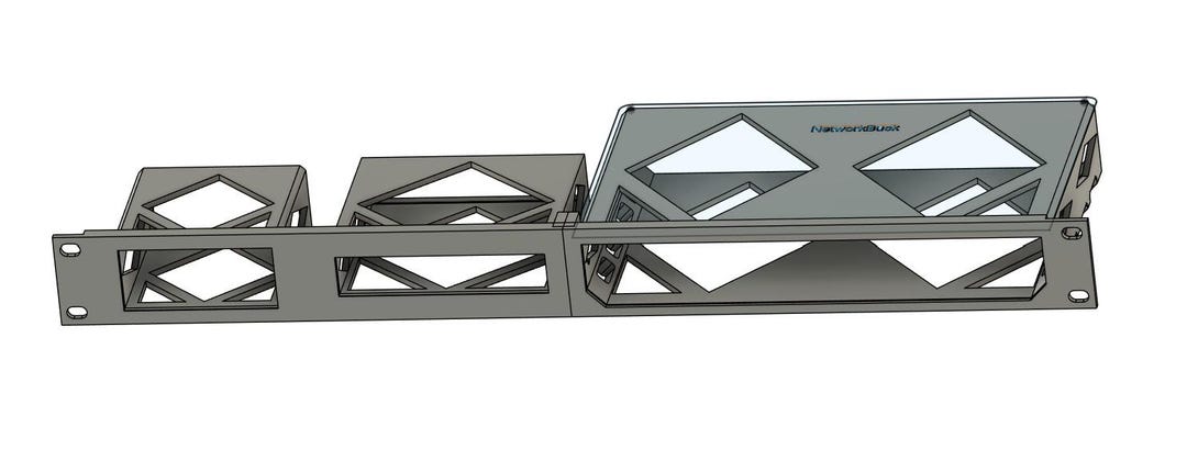 1U 19-inch Rack Mount for Ucg-fiber, Hdhomerun 4k/quatro & Lutron L ...