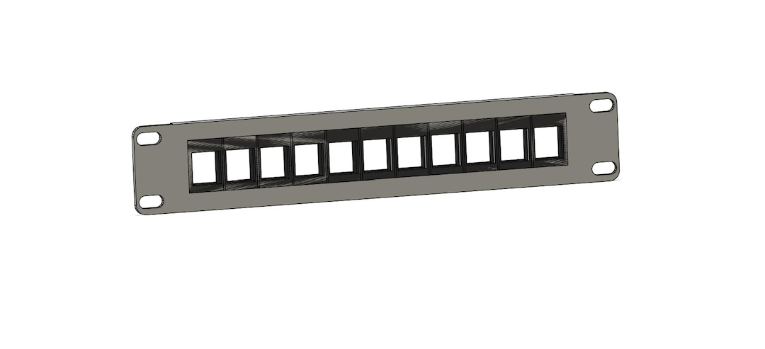 10-inch Patch Panel With Keystone Jacks – 1U Mini Rack Mount - Etsy