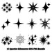 Sparkle Stars SVG Cut Files: Silhouette Clipart (digital Download) - Etsy