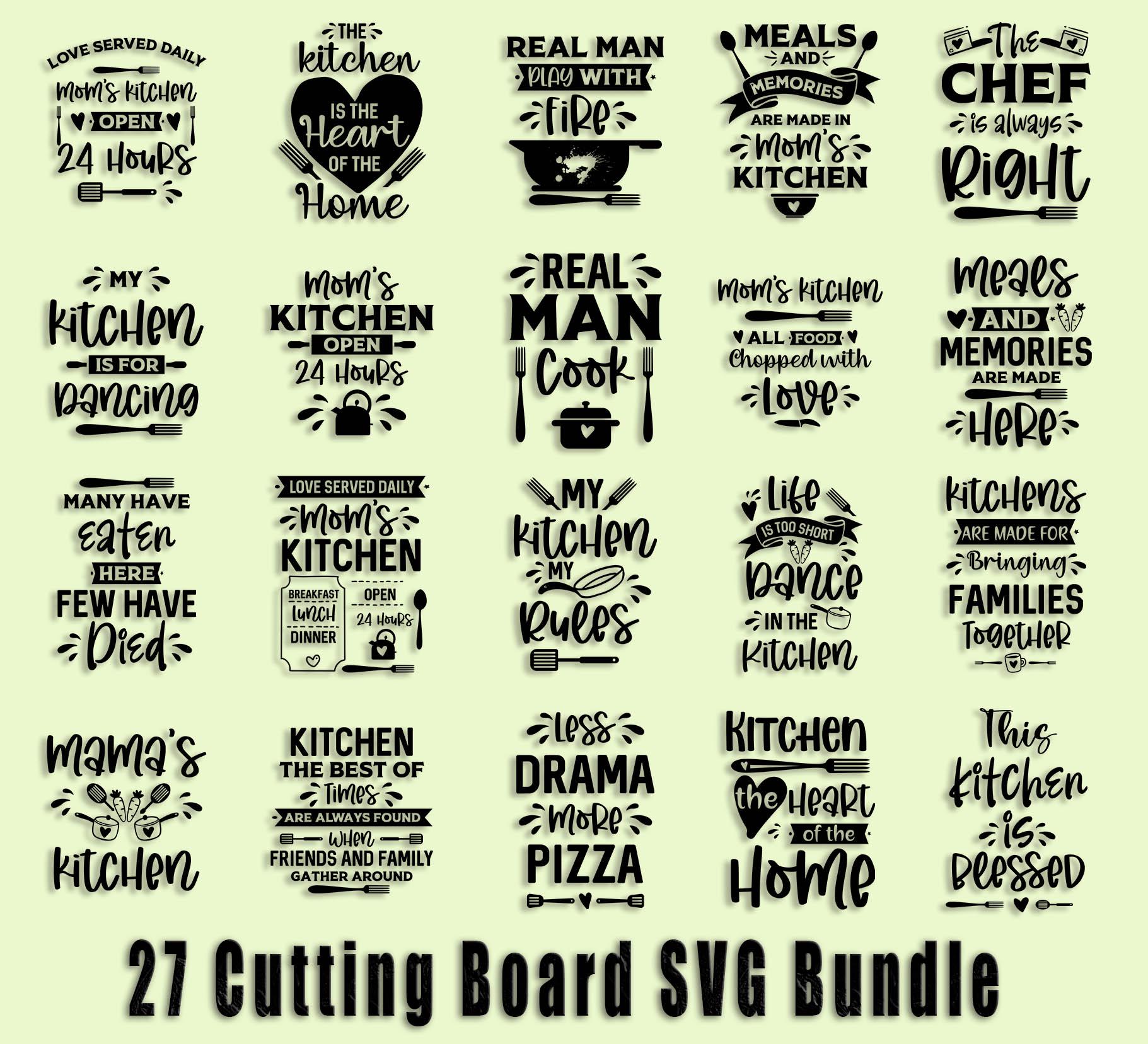 Cutting Board SVG Bundle, Funny Cutting Board Svg, Pot Holder Svg ...