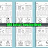Alphabet Worksheets Printable Tracing Coloring Homeschool Teacher Kids ...