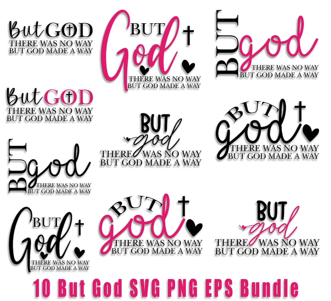 But God SVG Bundle: Christian Faith Shirt Designs (digital Download) - Etsy