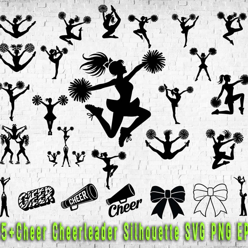 Cheerleading Svg - Etsy