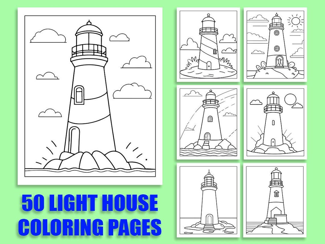 Lighthouse Coloring Pages, Lighthouse Drawings, Lighthouses Coloring ...