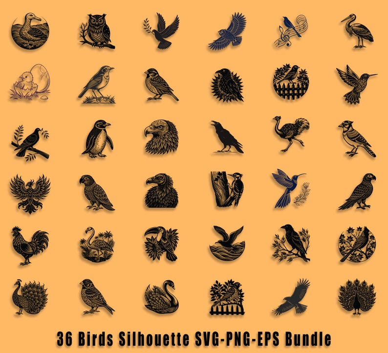 Bird SVG, Bird Svg Bundle, Flying Bird Svg, Animal Svg, Bird Clip Art ...