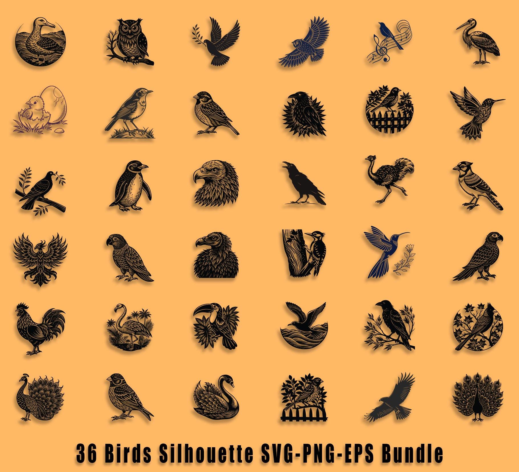 Bird SVG, Bird Svg Bundle, Flying Bird Svg, Animal Svg, Bird Clip Art ...