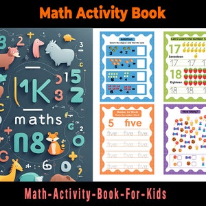 Preschool Math Curriculum | Math Activity Book Preschool Workbook With ...