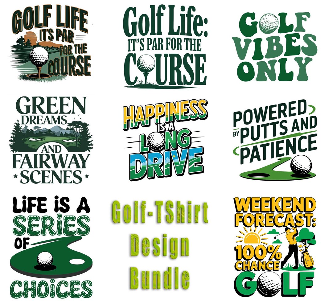 Golf Svg Bundle, Golf Png, Golf Monogram Svg, Split Monogram Svg, Golf ...