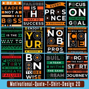 Motivational Quote SVG Bundle: T-shirt & Sticker Designs (digital ...