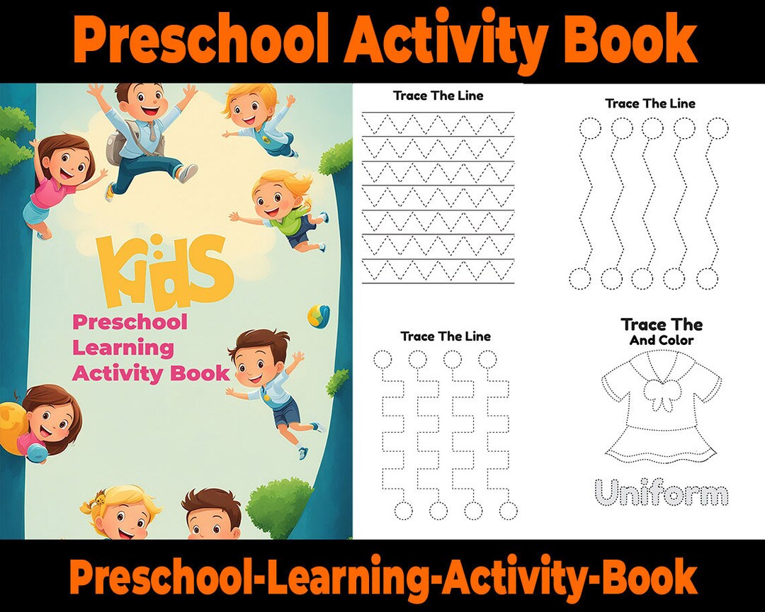 Preschool Learning Activity Book Kids Activity Book Preschool Workbook ...