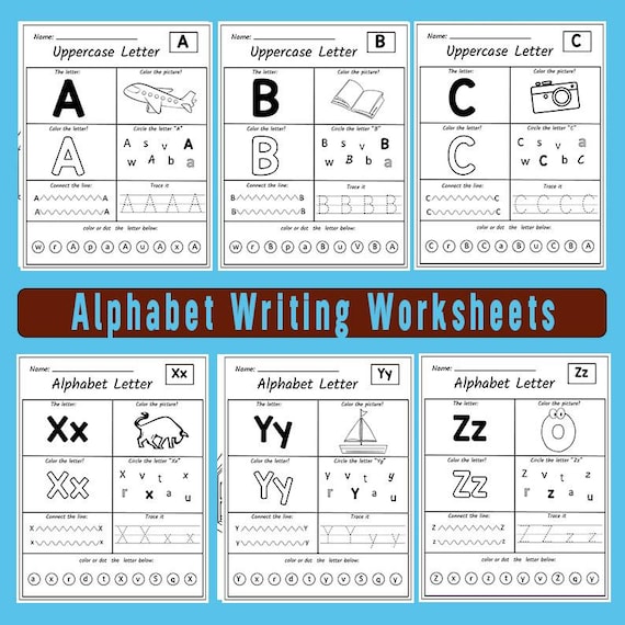 Hojas De Trabajo Para Trazar Las Letras Del Alfabeto Para Imprimir Pin
