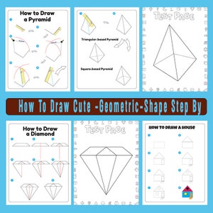 How to Draw Elements With Geometric Shapes, Learn Geometric Shapes, Shape Tracing, Geometric ...