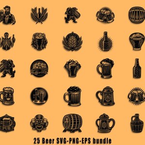 BEER SVG BUNDLE, Beer Clipart Bundle, Beer Svg for Cricut, Beer Bottle ...