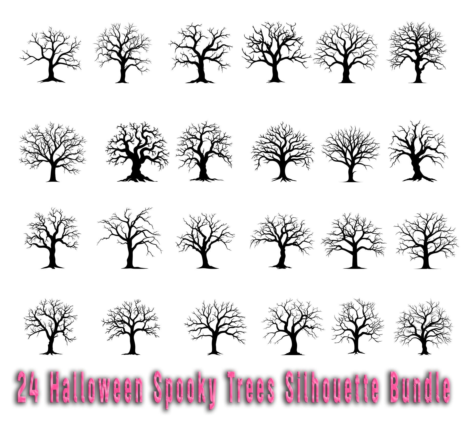 Halloween Spooky Tree Svg Bundle, Tree of Life Svg Bundle, Tree Bundle ...