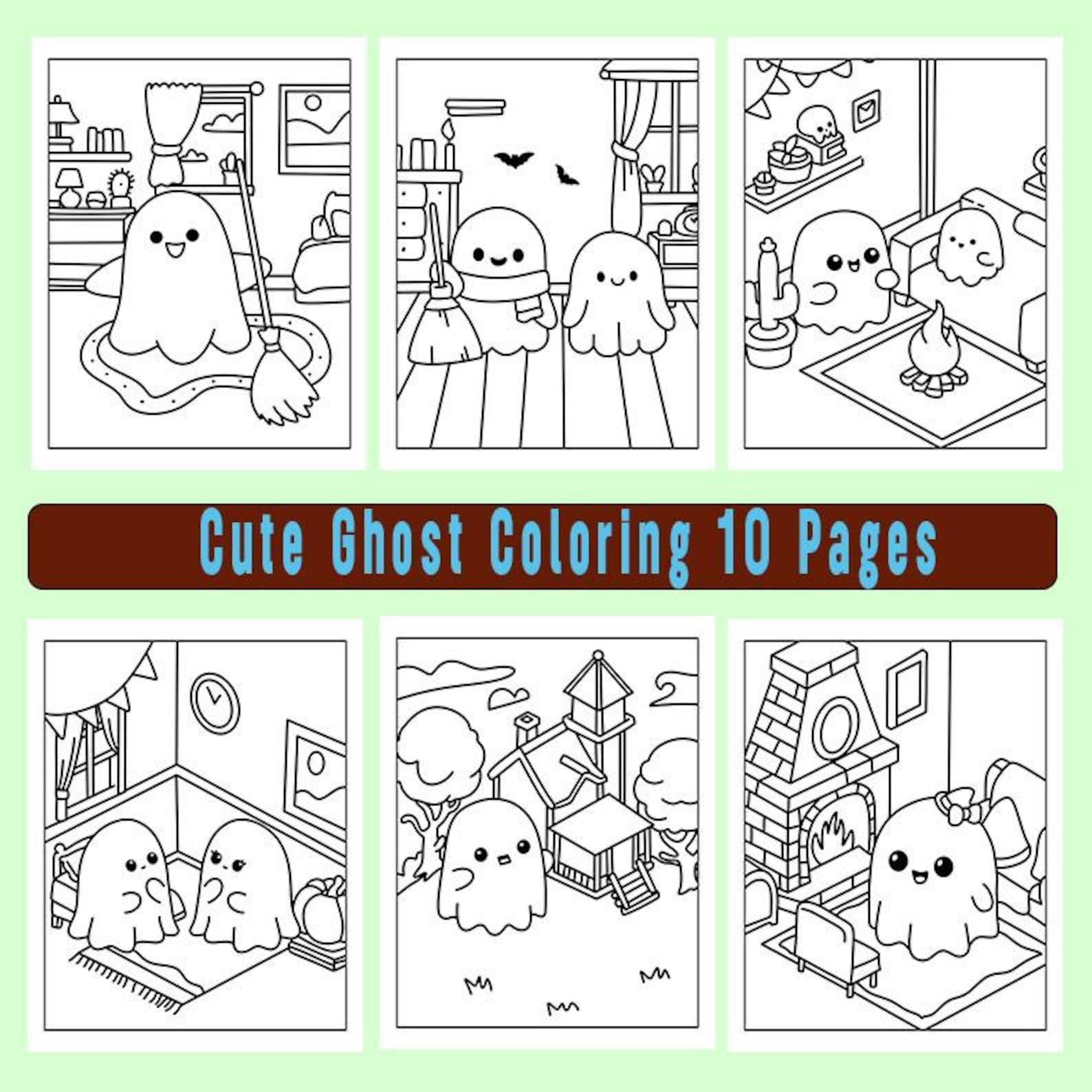 Cozy Cute Ghost: Adorable Creepy Creatures in Cozy Ghost Aesthetic ...
