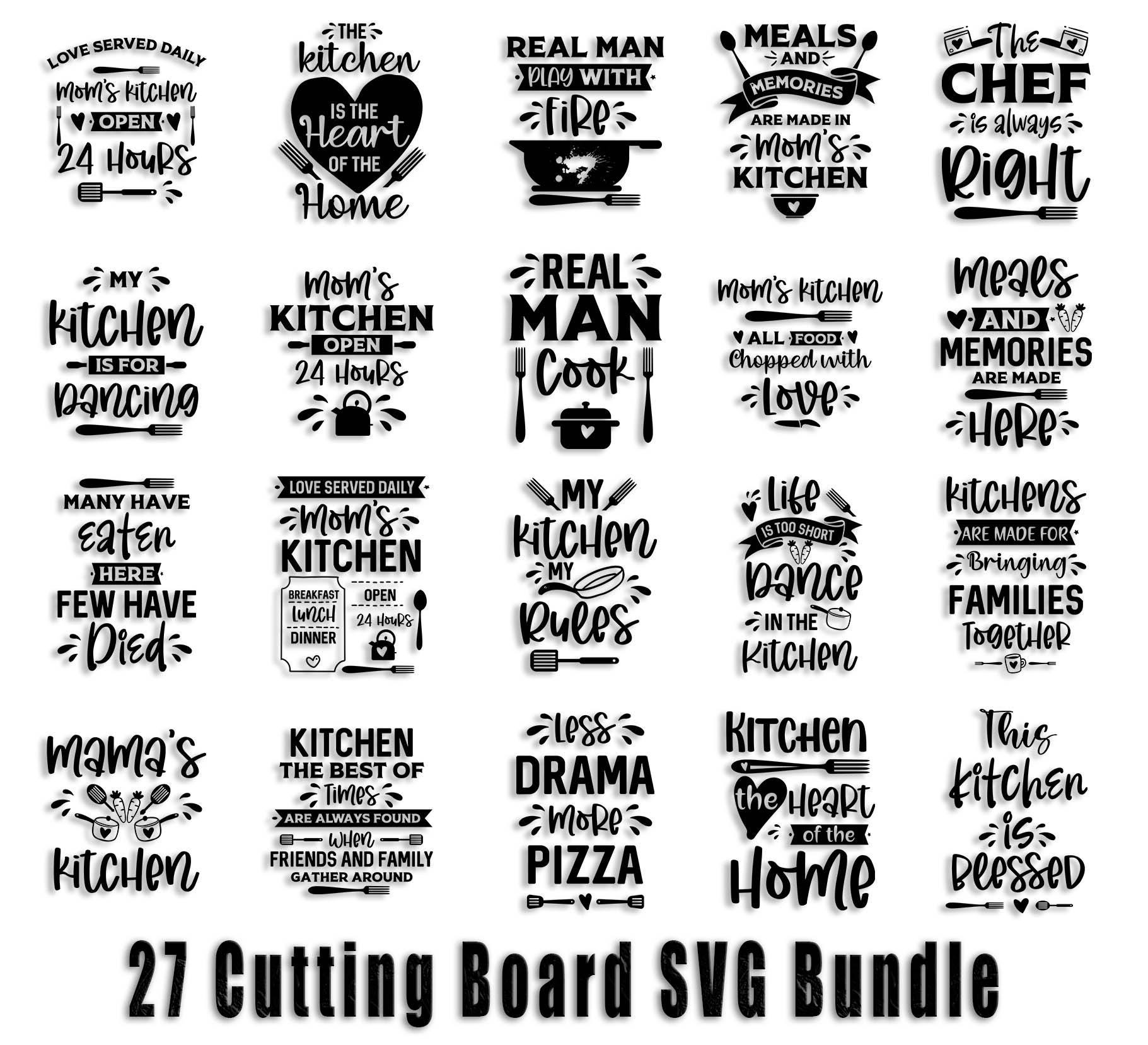 Cutting Board SVG Bundle, Funny Cutting Board Svg, Pot Holder Svg ...