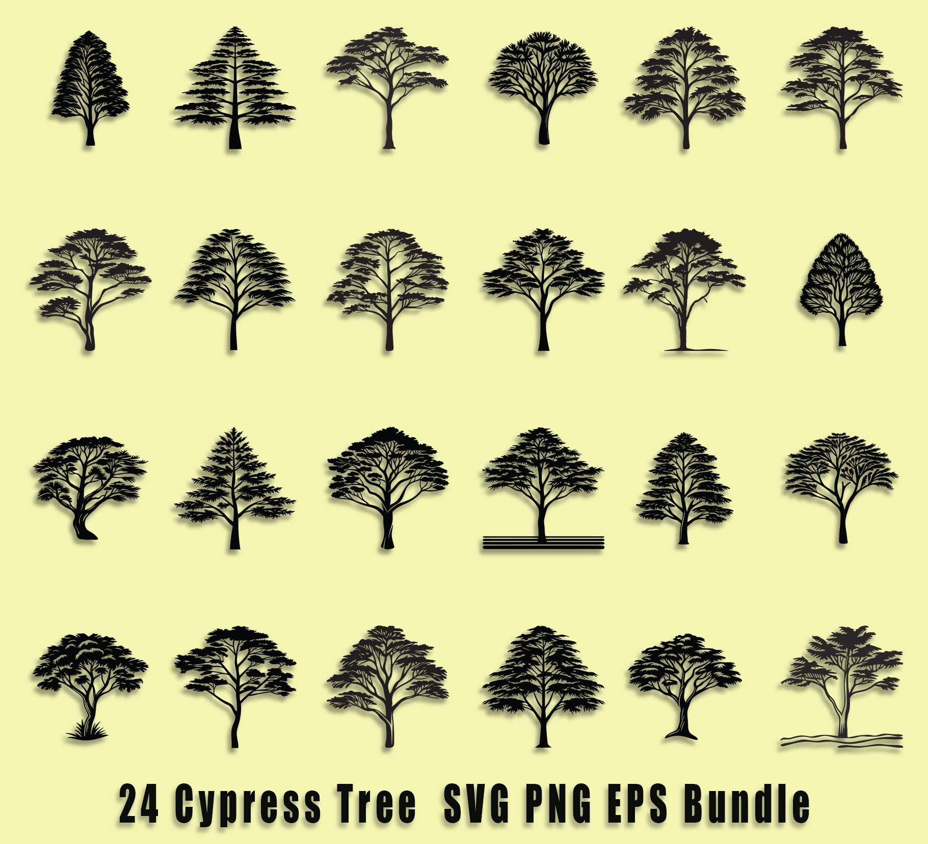 Bald Cypress Tree SVG Bundle: Laser Cut Files (digital Download) - Etsy