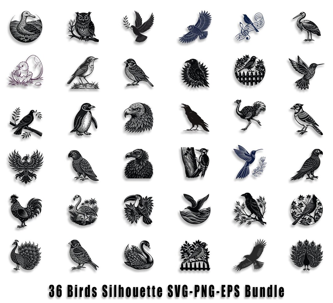 Bird SVG, Bird Svg Bundle, Flying Bird Svg, Animal Svg, Bird Clip Art ...