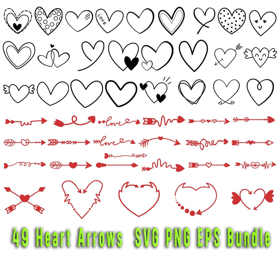 Arrow With Heart SVG, Heart Arrow SVG, Heart Arrow Clipart, Heart Arrow ...