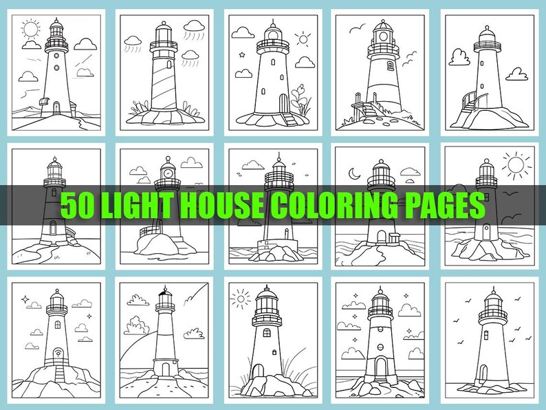 Lighthouse Coloring Pages, Lighthouse Drawings, Lighthouses Coloring ...