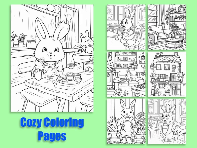 Cozy Coloring Pages, Coloring Pages, Animal Coloring Pages, Cozy ...